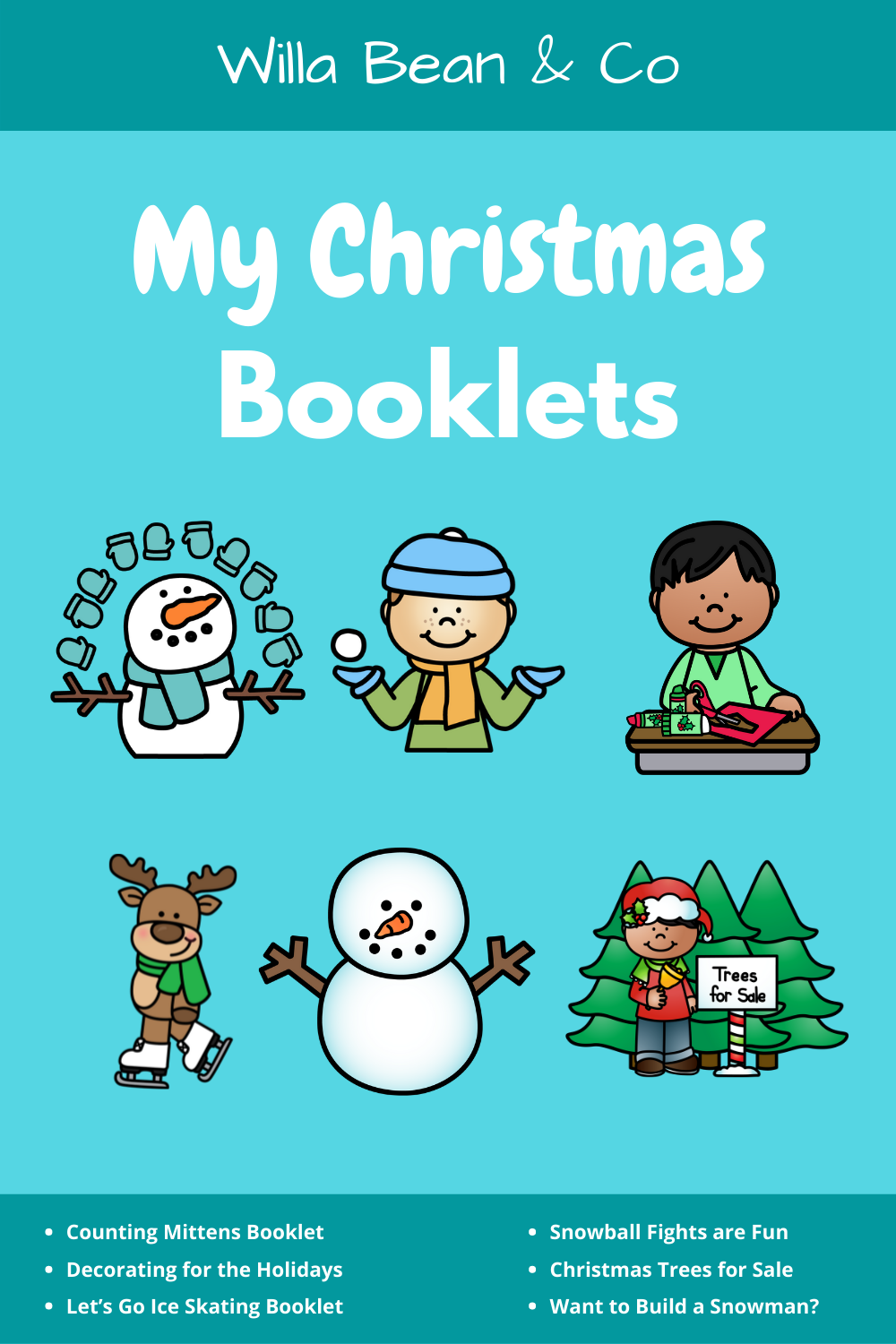 My Christmas Booklets Willa Bean Co