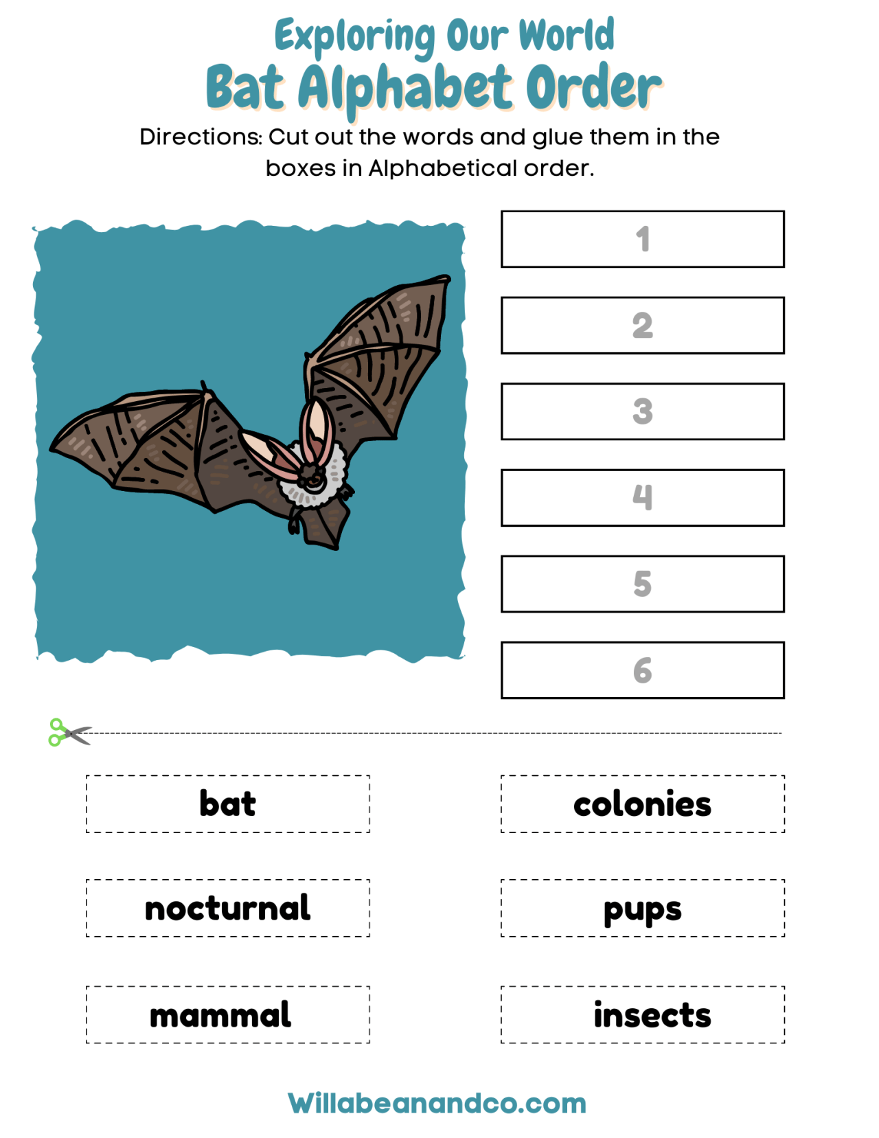 Bat-Alphabet-Order – Willa Bean & Co