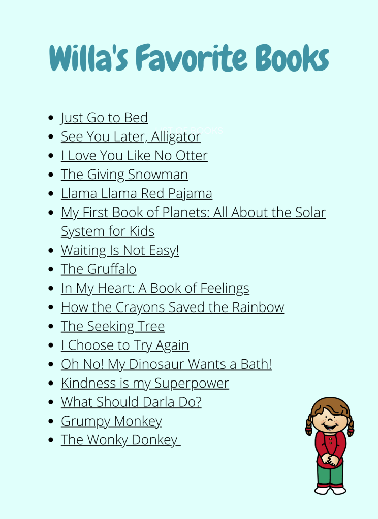 Willa's Favorite Books - Willa Bean & Co